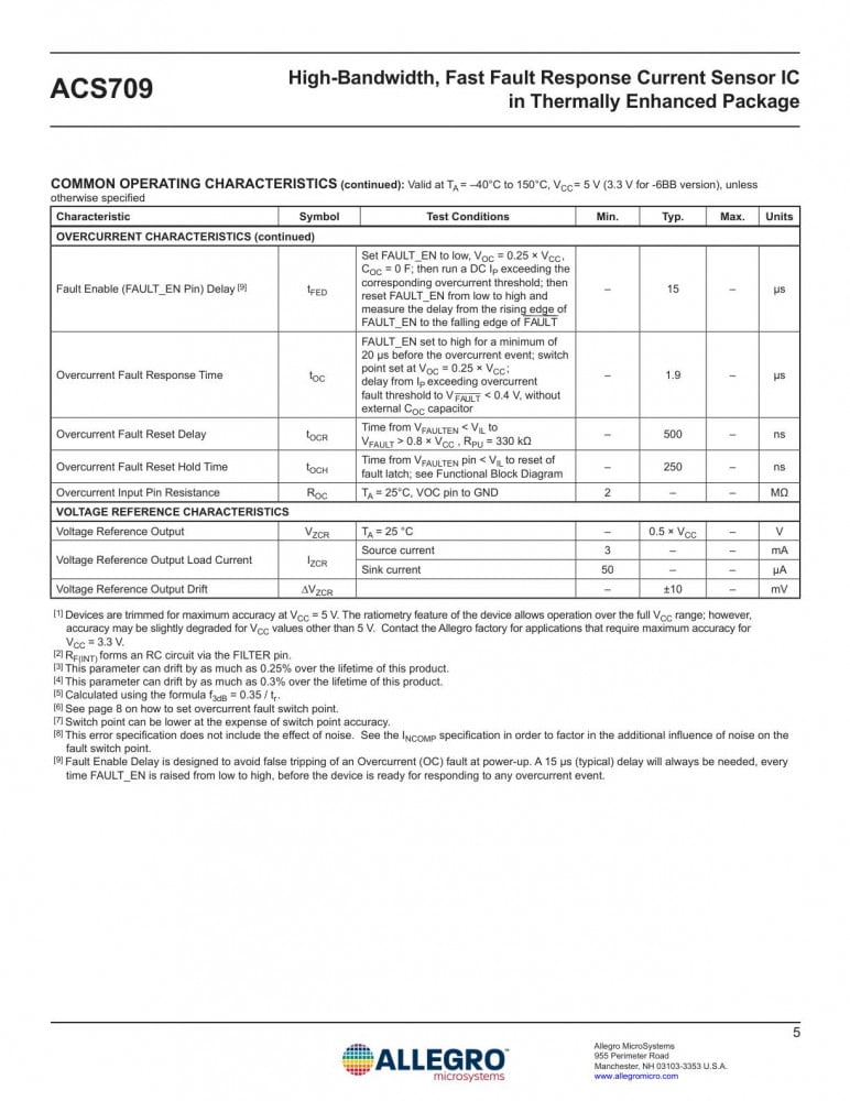 ACS709 datasheet page 5