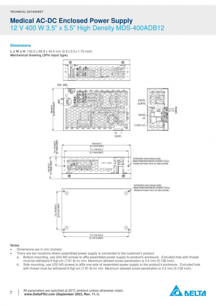 MDS-400ADB12 AA datasheet page 7