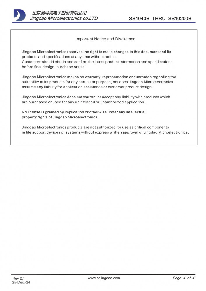 SS1040B datasheet page 4