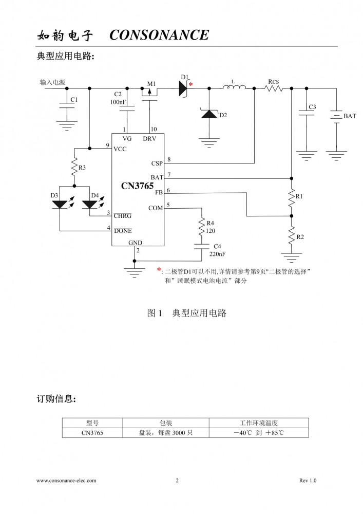 CN3765 datasheet page 2