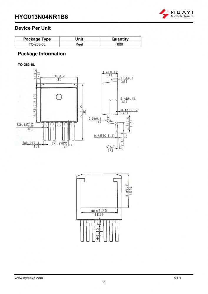 HYG013N04NR1B6 datasheet page 7