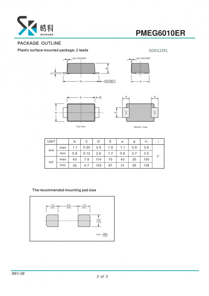 PMEG6010ER datasheet page 3