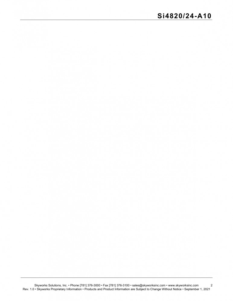 SI4824-A10-CU datasheet page 2