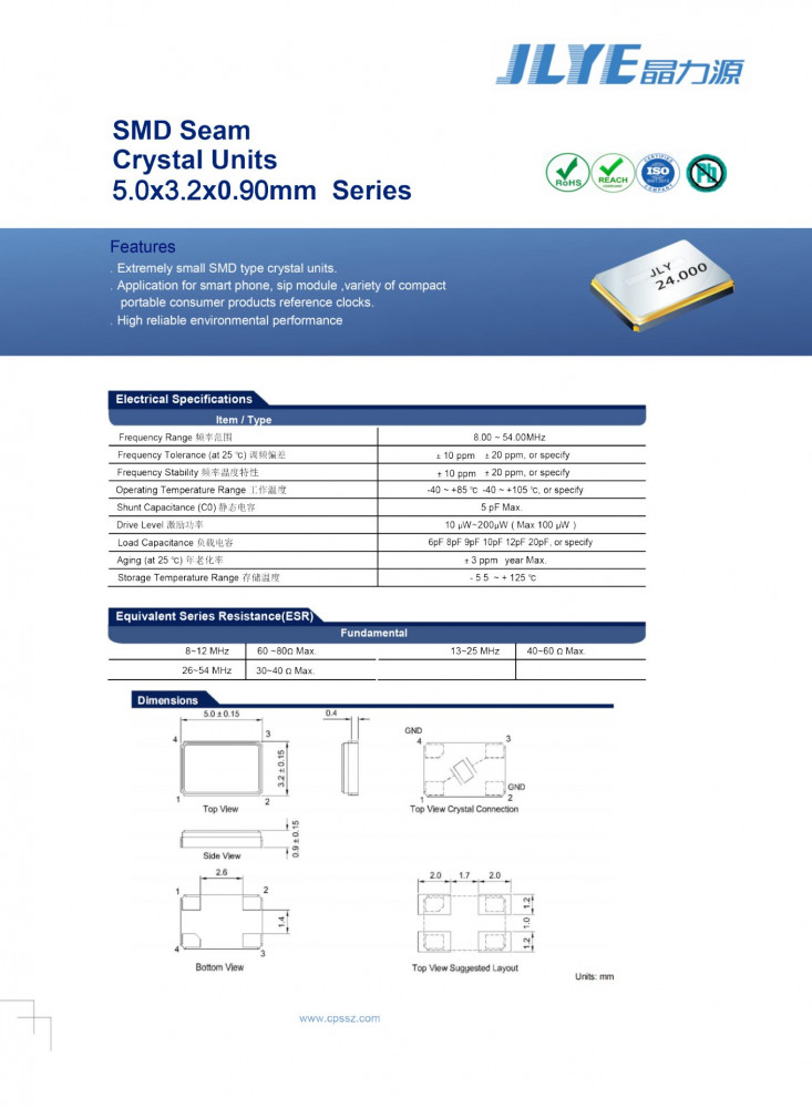 JLYE Y50328.192LCC4X technical document page