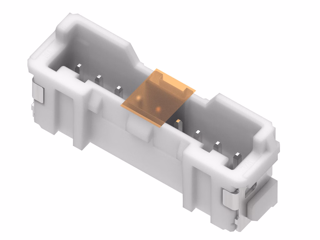 2.00mm Pitch, Micro-Lock Plus PCB Header, Single Row, Right-Angle, Surface Mount, 0.38µm Gold Plating, Positive Lock, 7 Circuits, Low-Halogen, Natural (White)