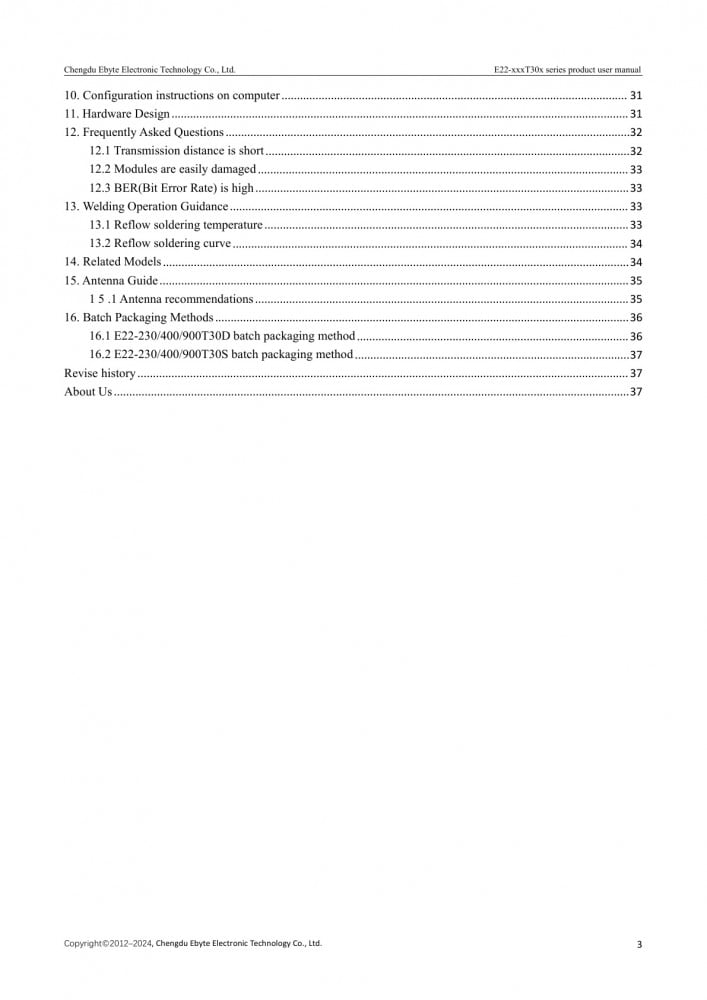 E22-900T30S manual page 3