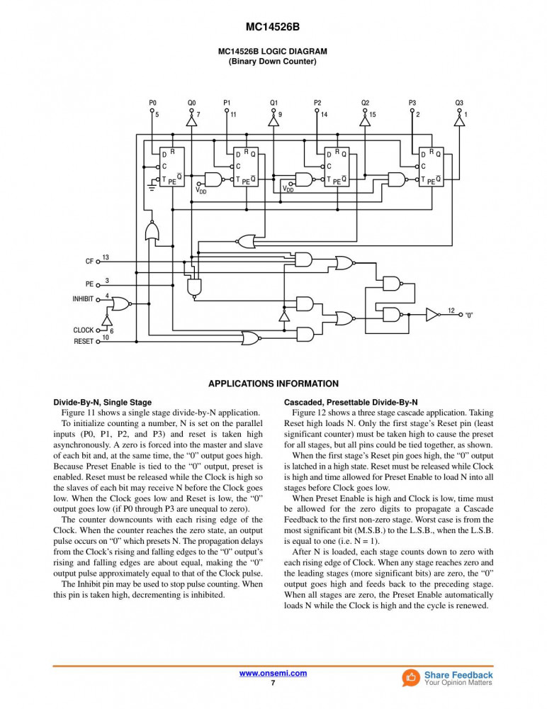 MC14526B datasheet page 7