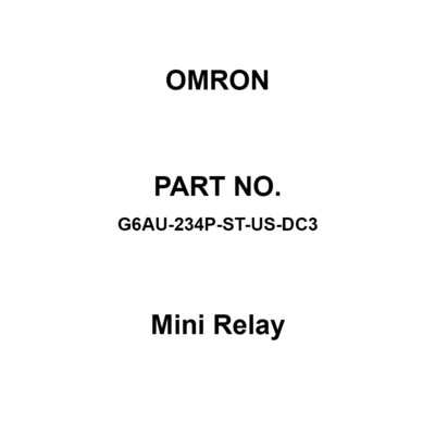 OMRON G6AK-234P-ST-US-DC3 Signal Relay for sale