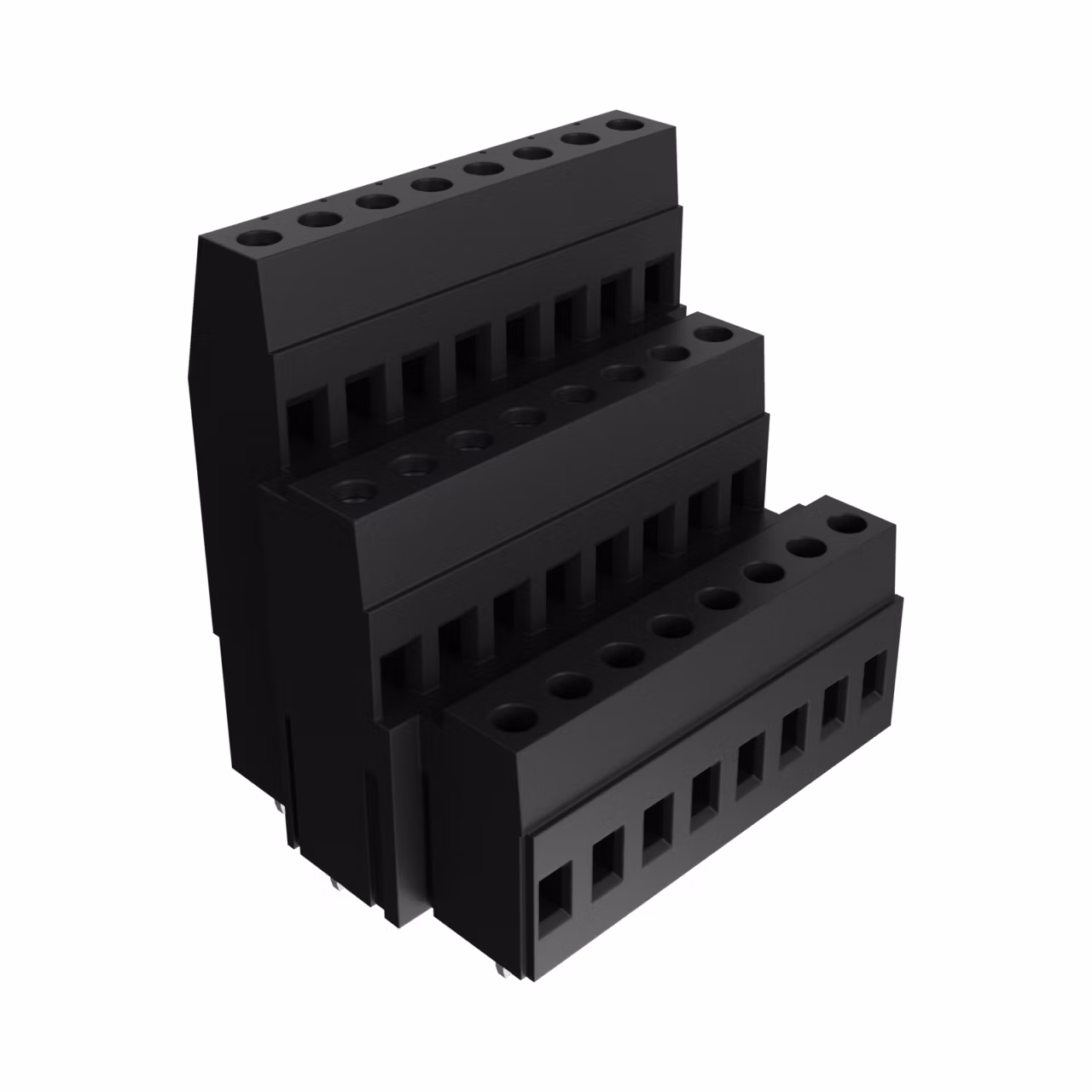 5.08mm Pitch Beau Eurostyle High Profile, Three Level Terminal Block, Modular, 24 Circuits for sale