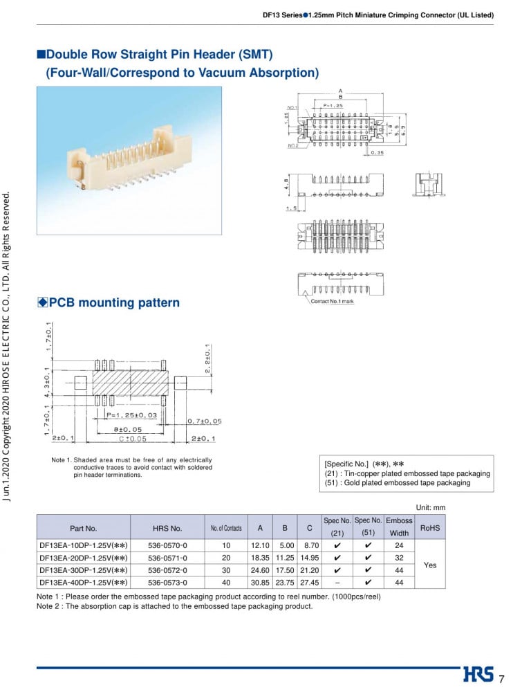 HRS DF13 datasheet page 7