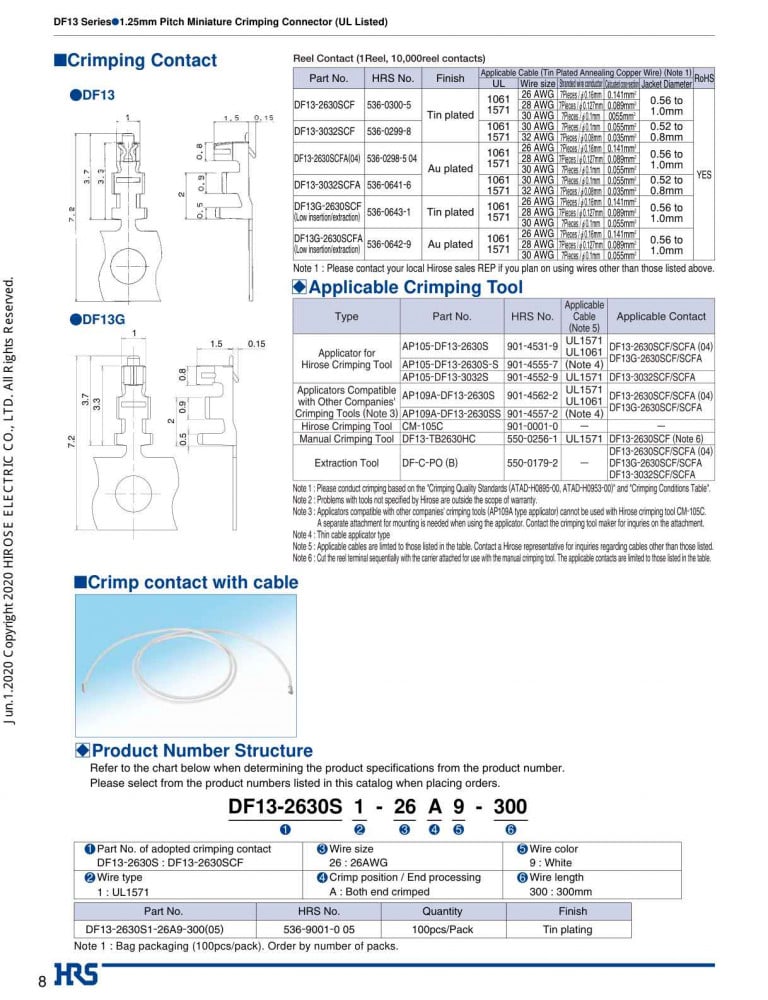 HRS DF13 datasheet page 8