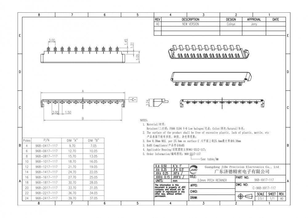 JIDC 968-1617-117 technical drawing preview