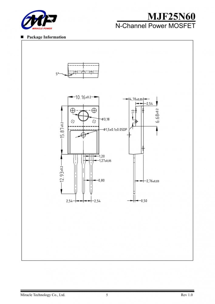 MJF25N60 datasheet page 5