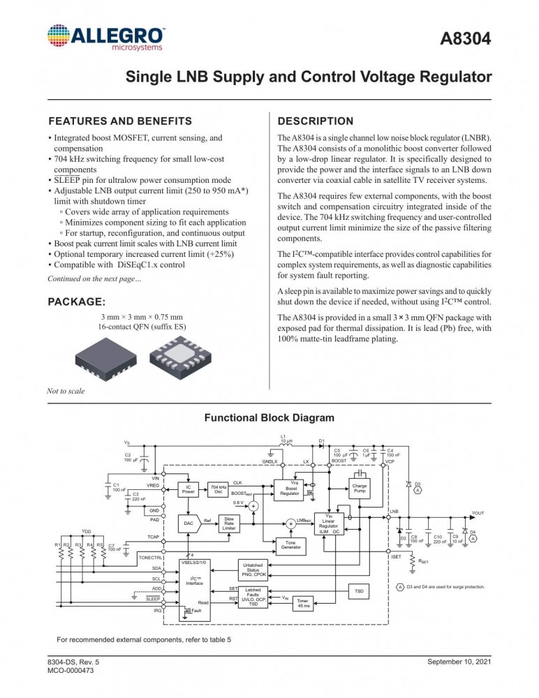 A8304 datasheet page 1
