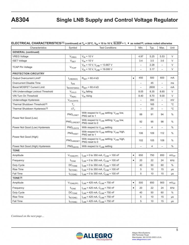 A8304 datasheet page 5