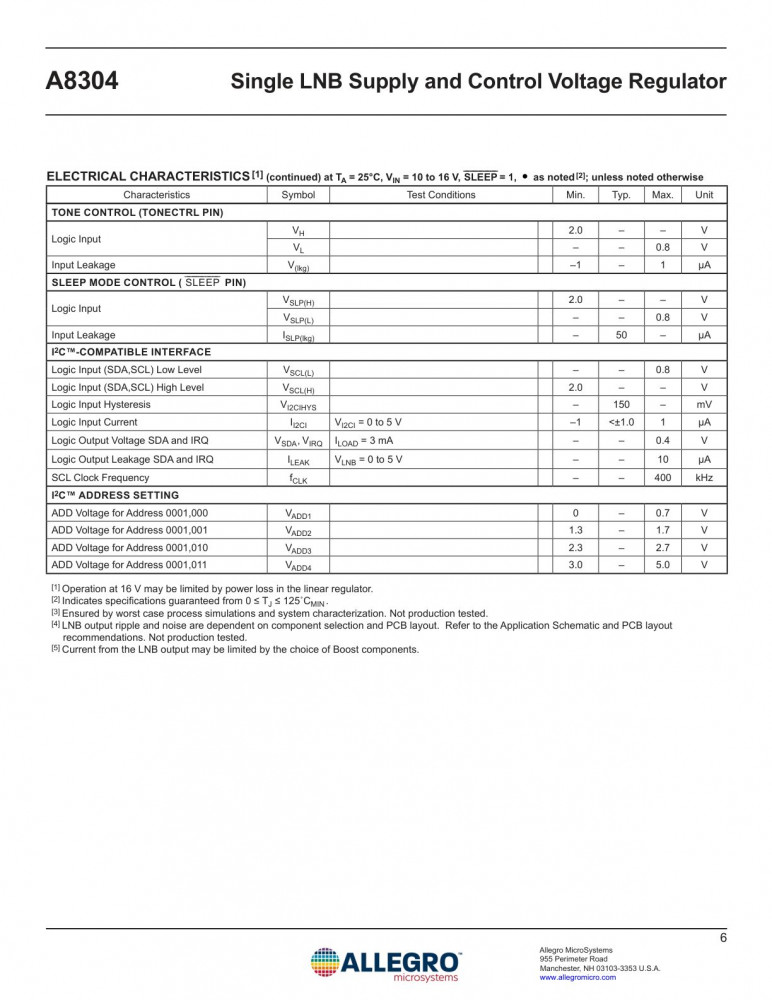 A8304 datasheet page 6