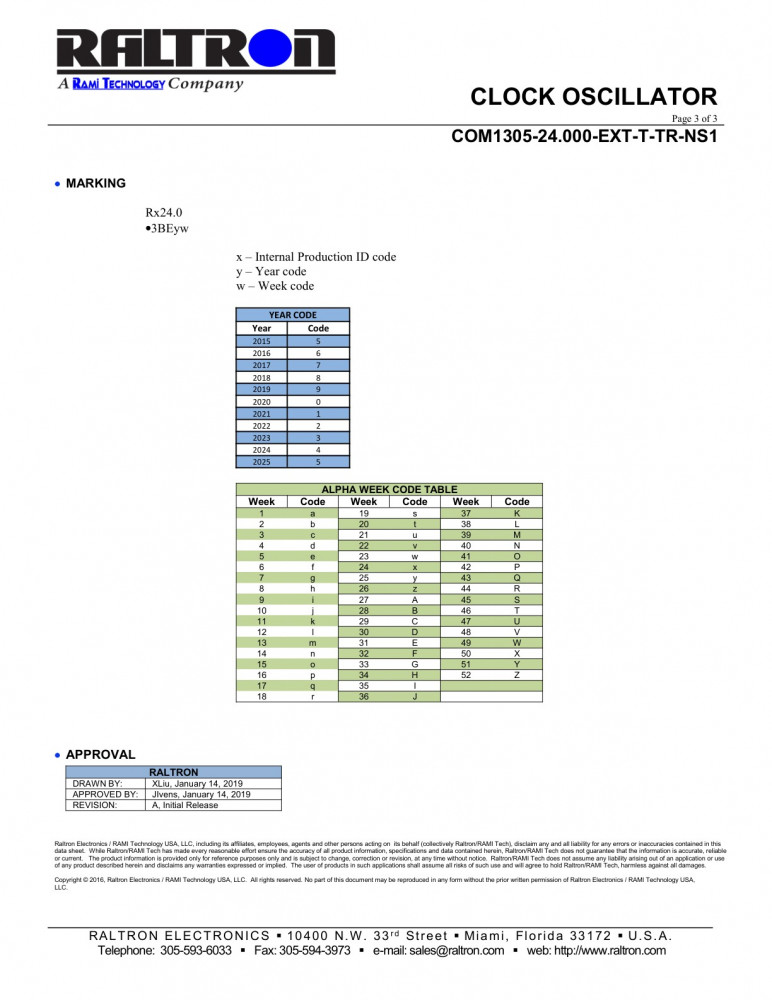 COM1305 datasheet page 3