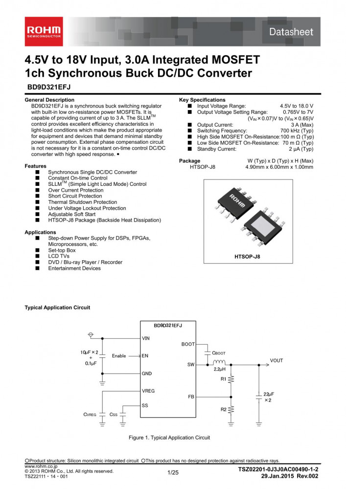 BD9D321EFJ-E2 technical document page 1