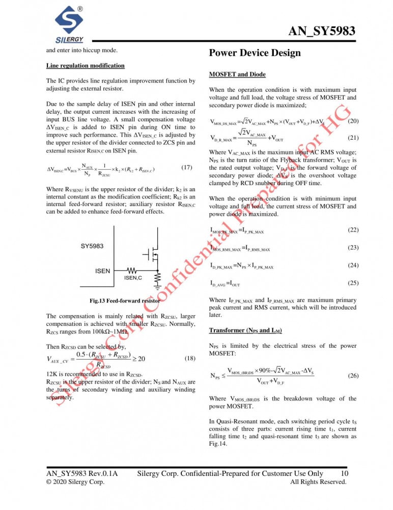 SY5983FAC datasheet page 10