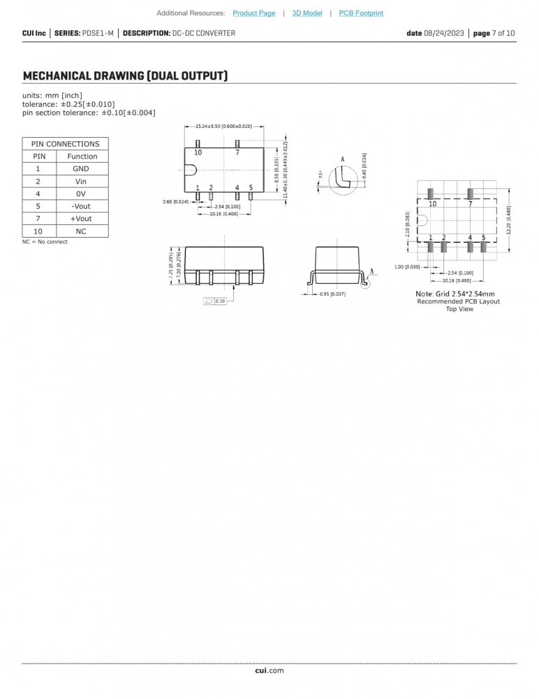 CUI PDSE1-M datasheet page 7