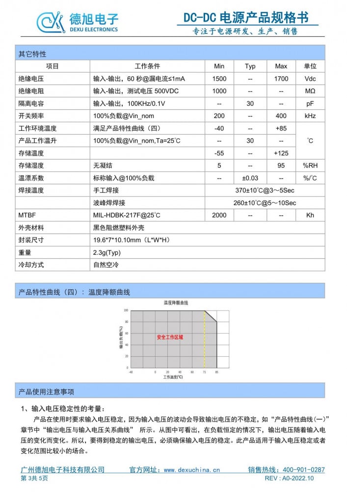 B0506S-2WR2 datasheet page 3