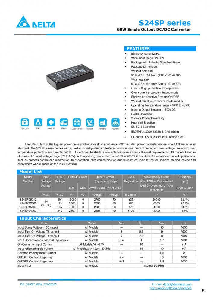 S24SP12005PDFA datasheet page 1