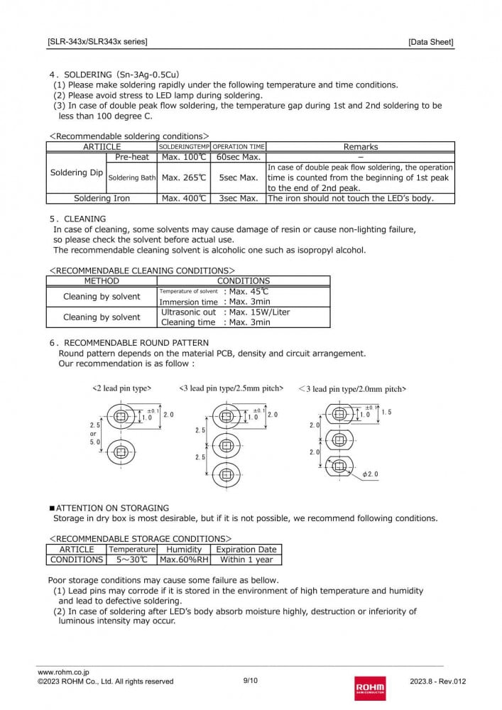 ROHM SLR343 document page 9
