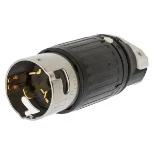 Locking Devices, Twist-Lock®, Industrial, Female Connector Body, 50A 3-Phase Delta 250V AC, Non-NEMA