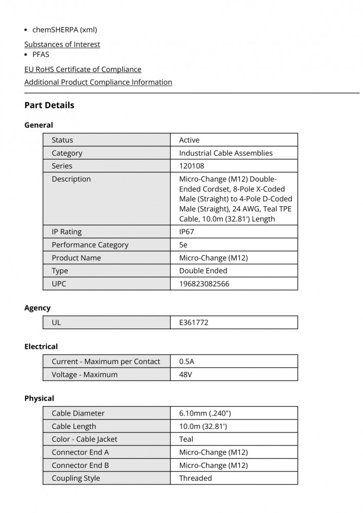 Molex cable assembly drawing page 2