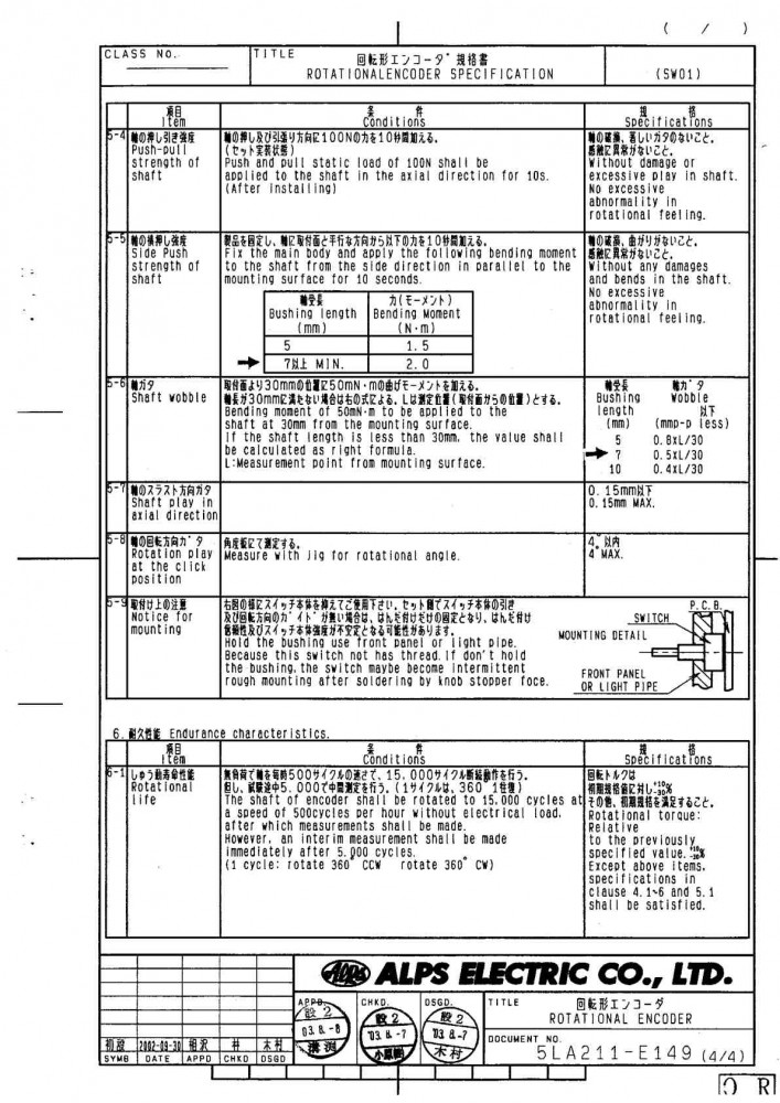 EC11E153442W specification page 4