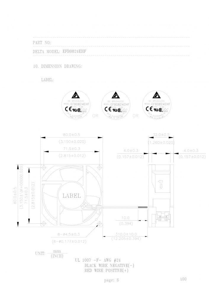 EFB0824EHF specification page 7