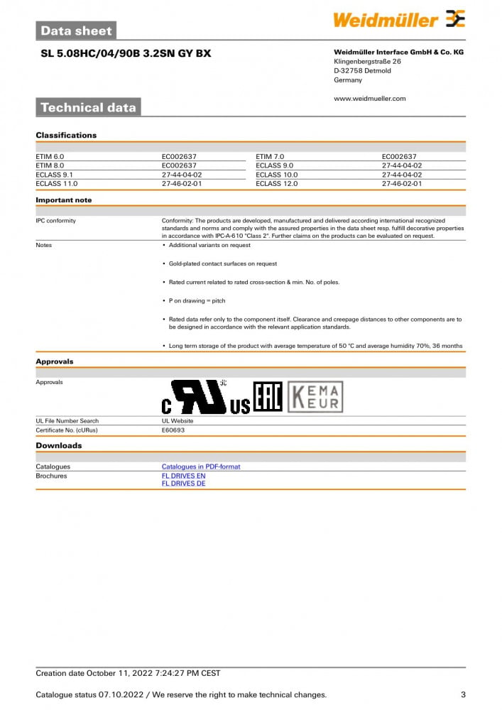 WEIDMULLER 1484690000 documentation page 3
