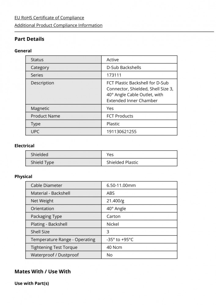 MOLEX 1731110603 drawing preview, page 2