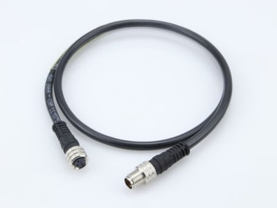 Mini-Change A-Size Single-Ended Cordset, 4 Poles, Female (Straight) to Pigtail, 16 AWG, PVC Cable, 1.0m (3.28') Length, meets NMEA 2000