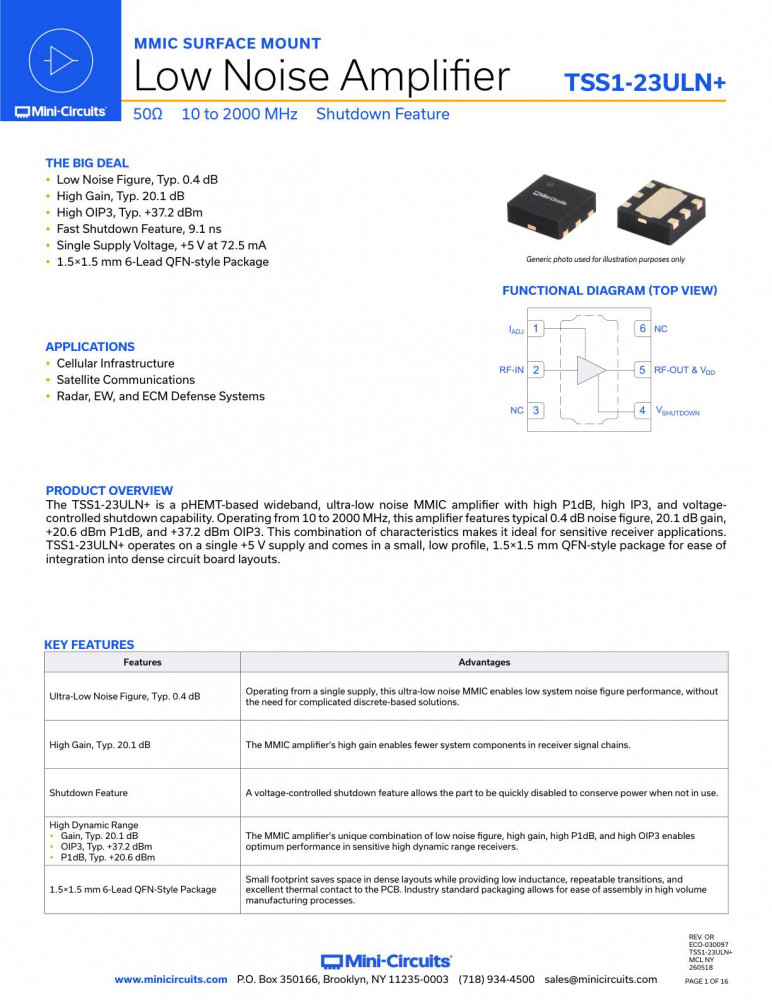 TSS1-23ULN+ document page 1