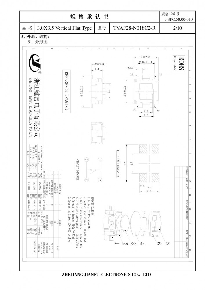 TVAF28-N018C2-R specification page 3