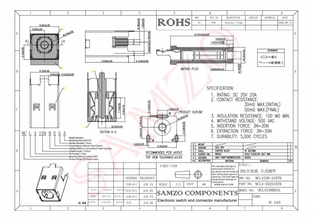 9CL4150BEGA technical document page