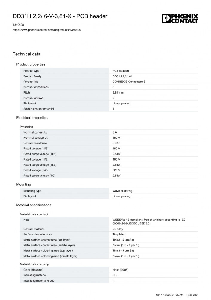 Phoenix Contact 1340498 product document page 2