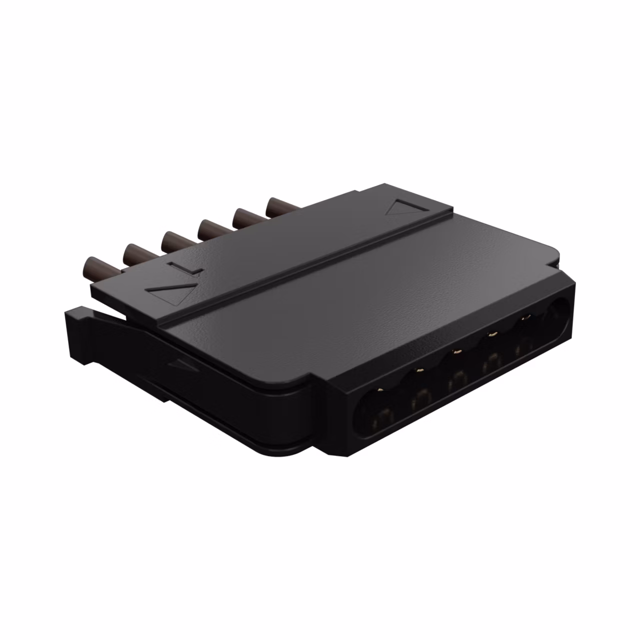 Gang of 6 MPRF Plug, Standard, Straight, Crimp, RG178 Cable, with Side Latch, Tray, 50 Ohms for sale
