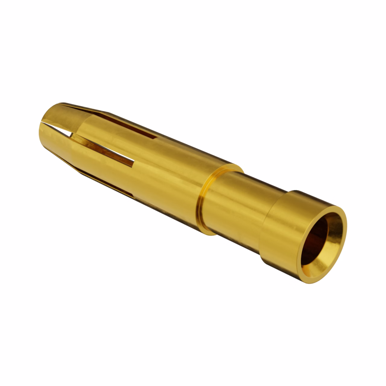Heavy-Duty Turned Crimp Contact for 16A Inserts and Modules, Female, Gold  (Au) Plated Copper Alloy, 4.00mm² (12 AWG), 100 per Bag for sale