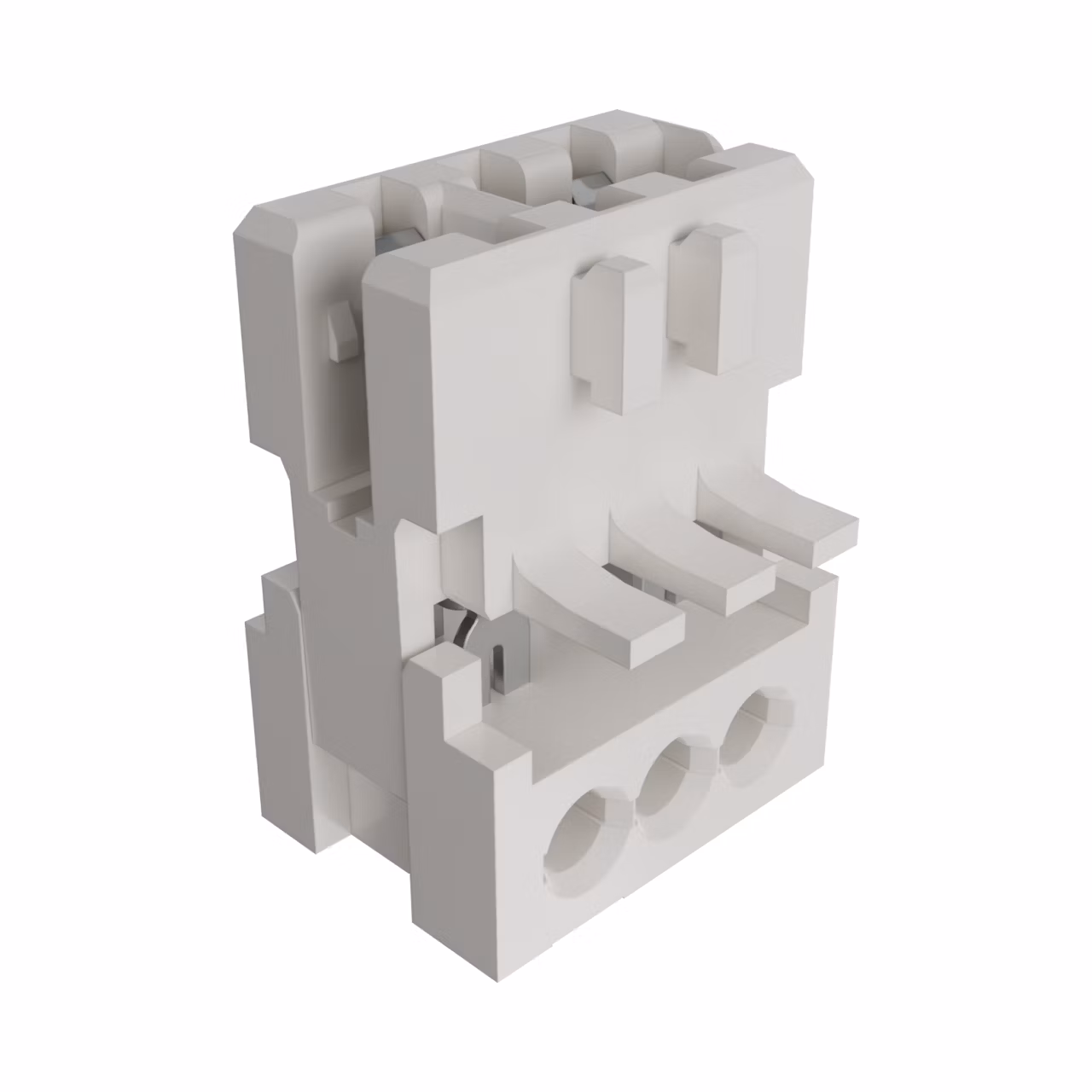 Appli-Mate RAST 2.5 IDT Housing, 5.00mm Pitch, Female, 2 Circuits, Position Keys A & D Removed, 1 Open and 1 Slotted Endwall, Polarizing Rib Between Circuits 1 & 2 for sale