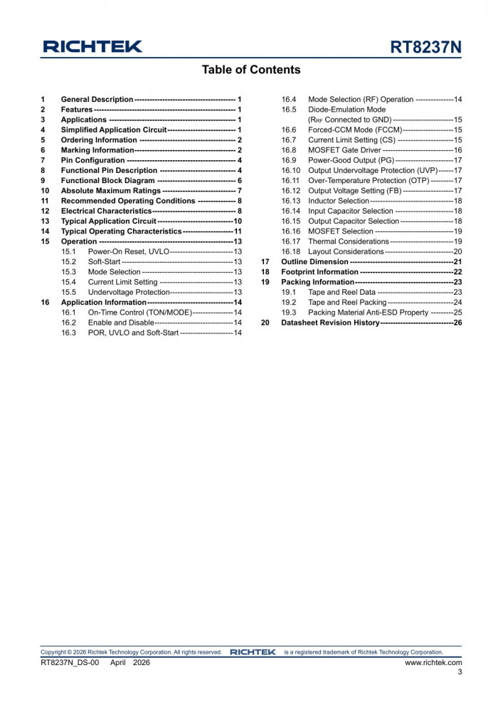 RT8237 technical document page 3