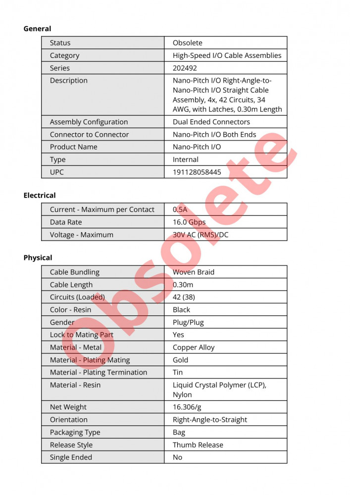 Technical document image 2 for MOLEX 2024921000