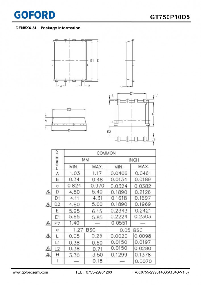 GT750P10D5 datasheet page 6