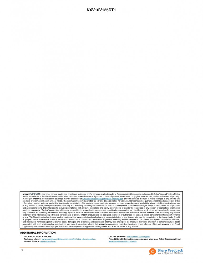 NXV10V125DT1 datasheet page 10