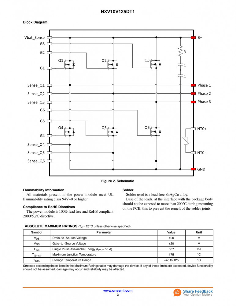 NXV10V125DT1 datasheet page 3