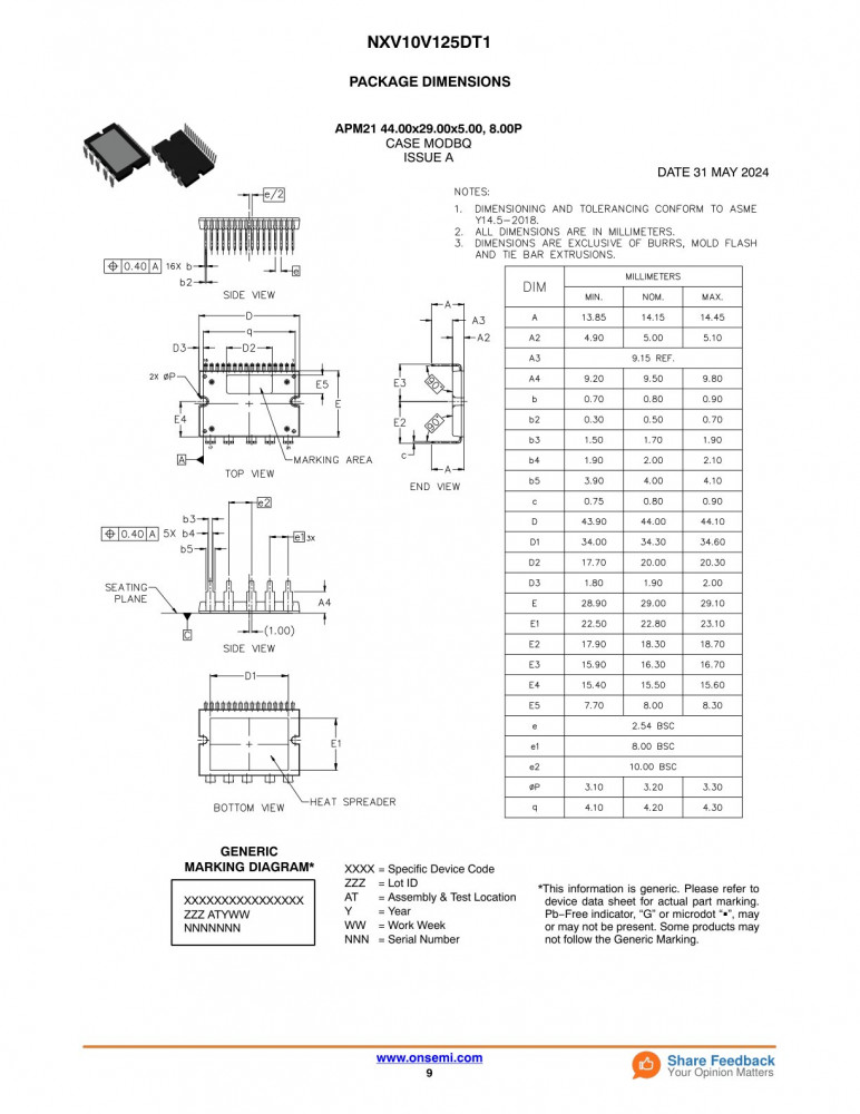 NXV10V125DT1 datasheet page 9