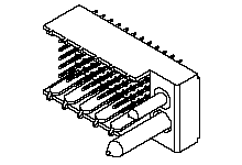HDM Board-to-Board Backplane Header, Vertical, SMC, Press-Fit, Guide Post Location B, Polarizing Key Position N/A, 144 Circuits, Mating Length 6.00mm for sale