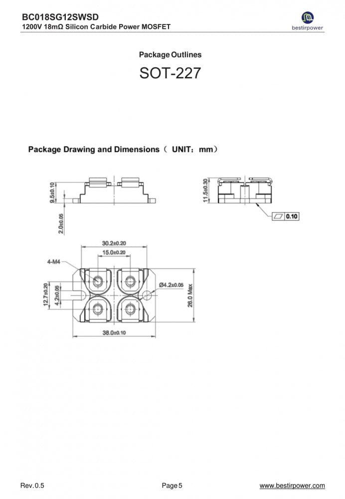 BC018SG12SWSD datasheet page 5