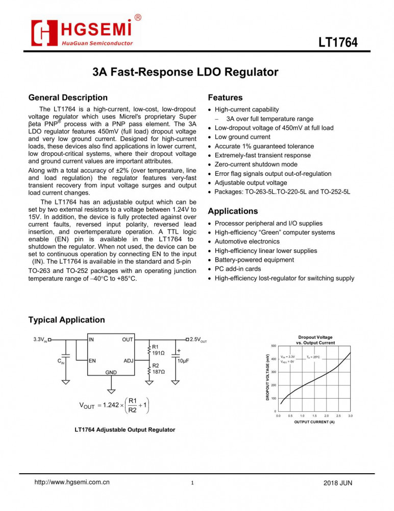 LT1764S/TR datasheet page 1